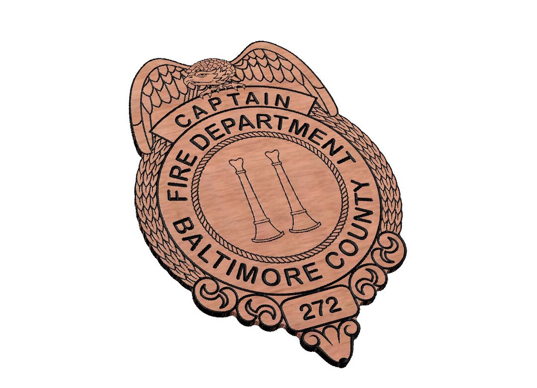 Baltimore County Fire Badge SVG - Etsy