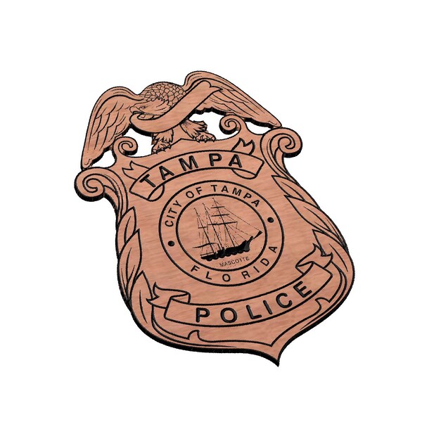 Tampa Police Badge Svg - Etsy