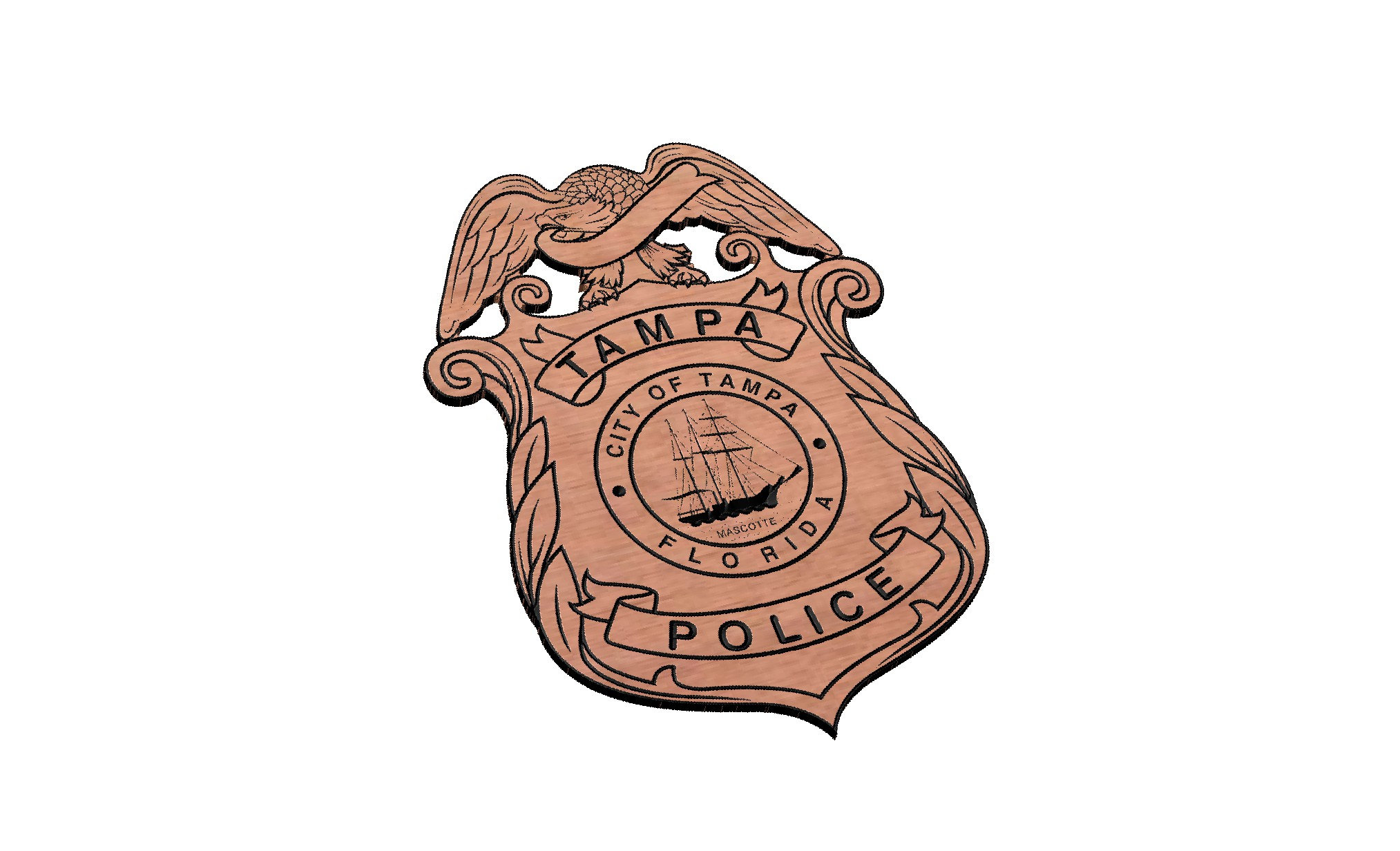 Tampa Police Badge SVG - Etsy