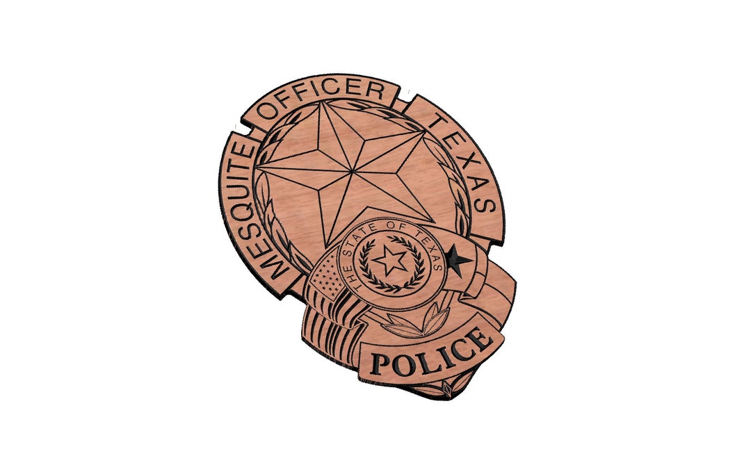 Mesquite Police Badge SVG - Etsy