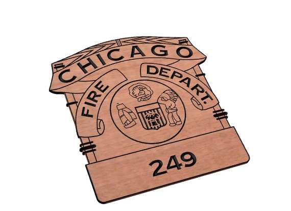 Chicago Firefighter Badge SVG - Etsy