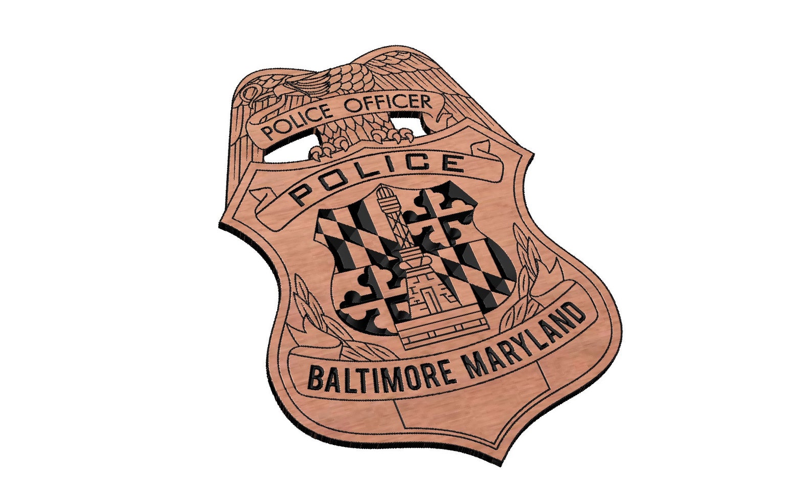 Baltimore City Police Badge SVG - Etsy