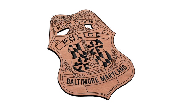 Baltimore City Police Badge SVG - Etsy