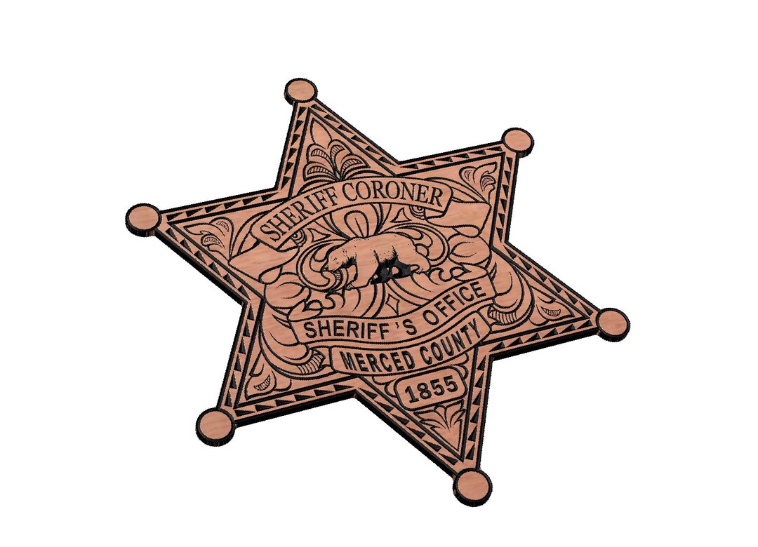 Merced County Sheriff Coroner Police Badge SVG - Etsy