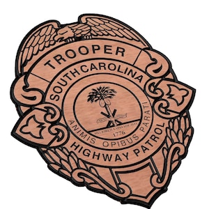 South Carolina Police Badge Svg - Etsy