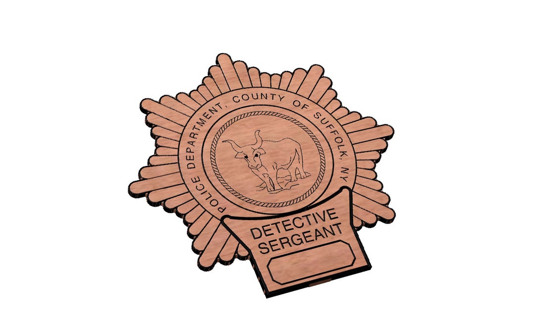 County of Suffolk Detective Badge SVG - Etsy