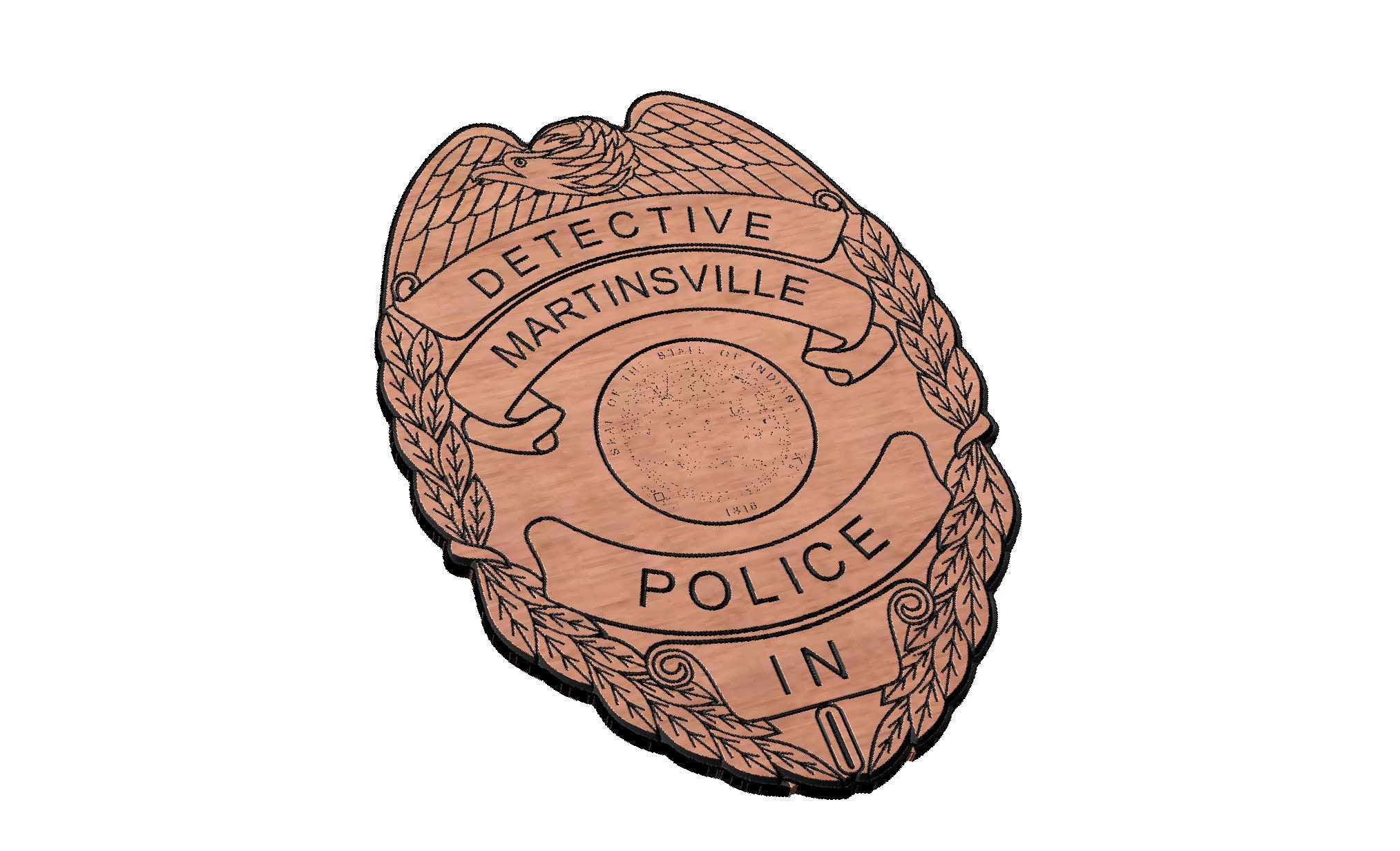 Martinsville Police Badge SVG - Etsy