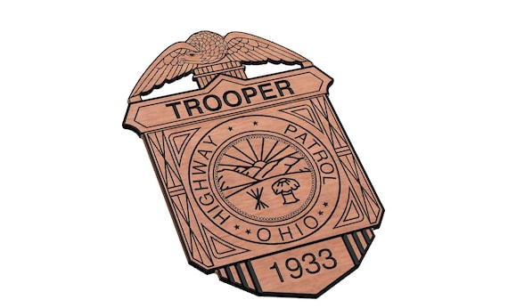 Ohio State Highway Patrol svg badge patch state trooper monogram logo ...