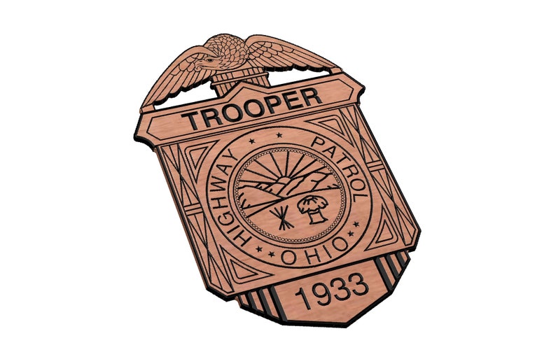 Ohio State Patrol Police Badge SVG - Etsy
