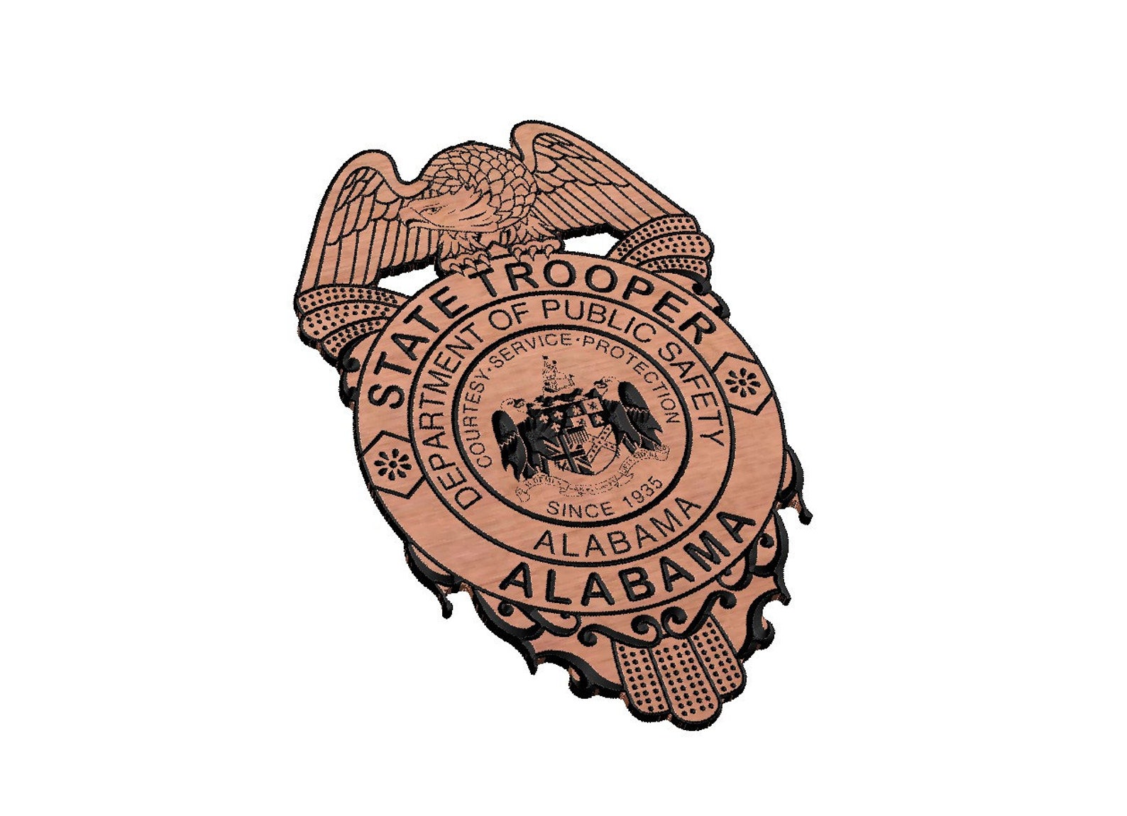 Alabama State Trooper Badge SVG - Etsy
