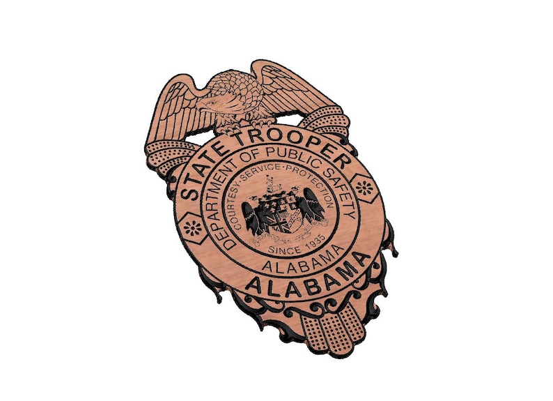 Alabama State Trooper Badge SVG - Etsy