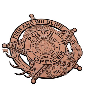 Fish & Wildlife Officer Badge SVG - Etsy