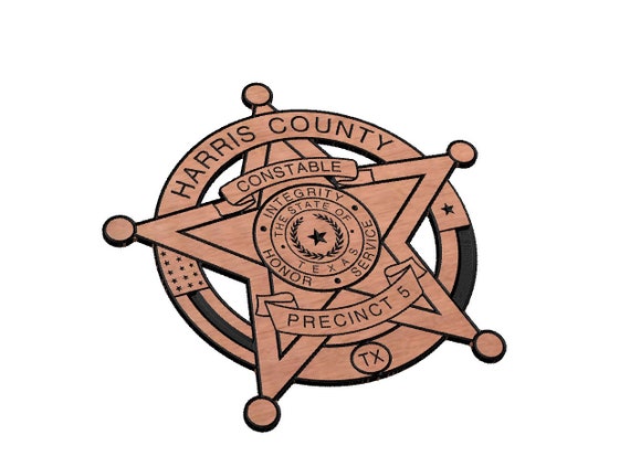 Harris County Constable Badge SVG - Etsy