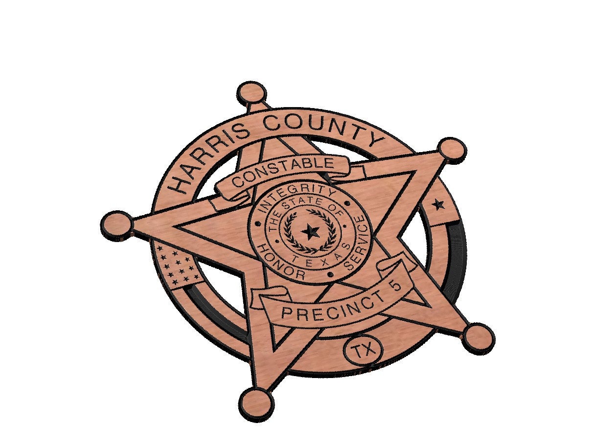 Harris County Constable Badge SVG - Etsy