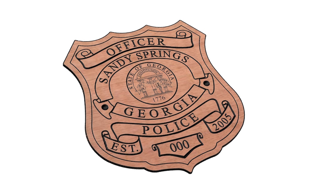 Sandy Springs Police Badge SVG - Etsy