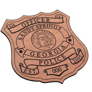 Sandy Springs Police Badge SVG - Etsy