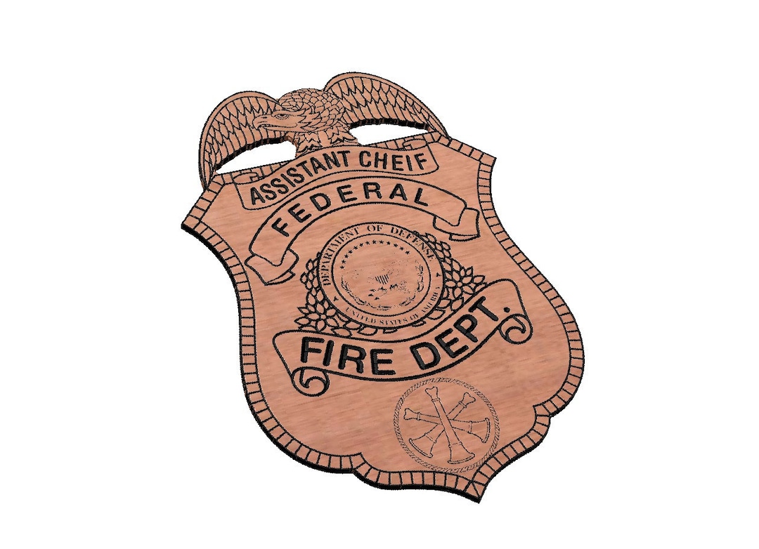 DOD Fire Department Badge SVG - Etsy