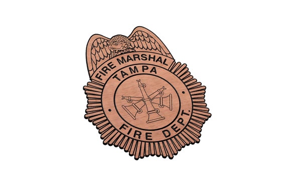 Tampa Fire Marshall Badge SVG - Etsy
