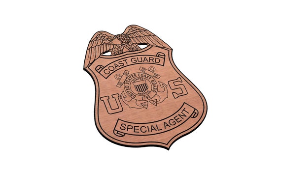 Coast Guard Special Agent Police Badge SVG | Etsy