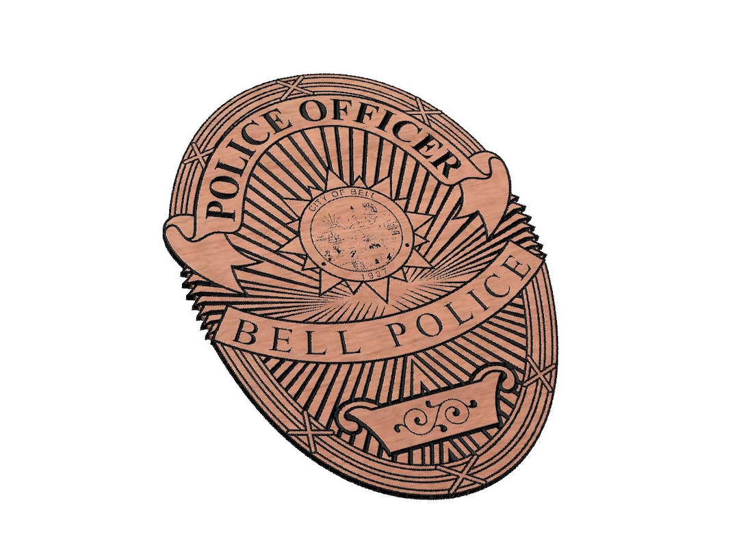 Bell Police Badge SVG - Etsy