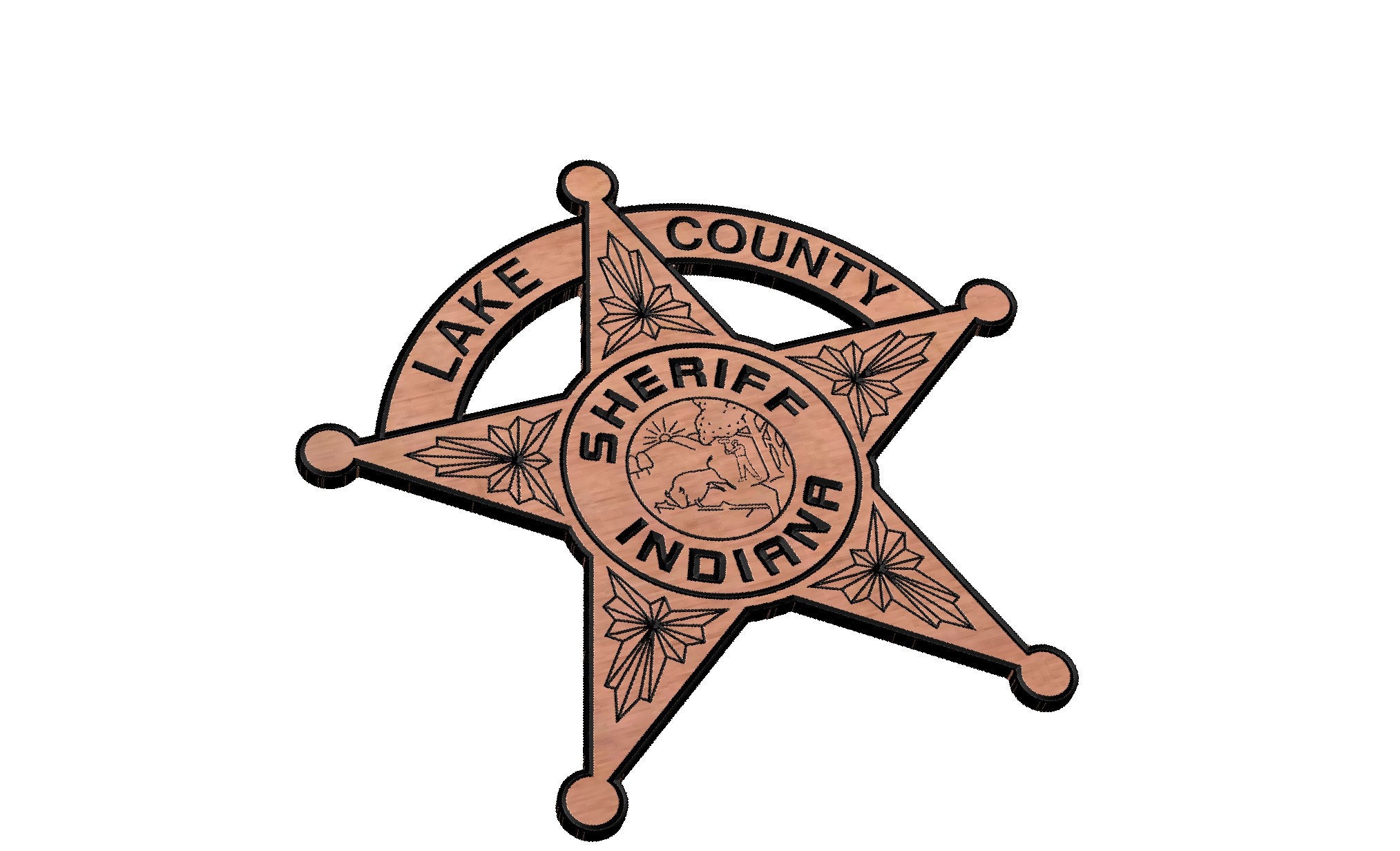 Lake County Sheriff Badge SVG - Etsy