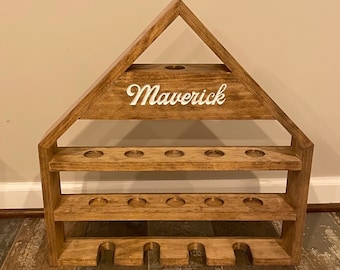 10 Mini Souvenir Bat Horizontal Baseball Bat Display Rack With Ball ...