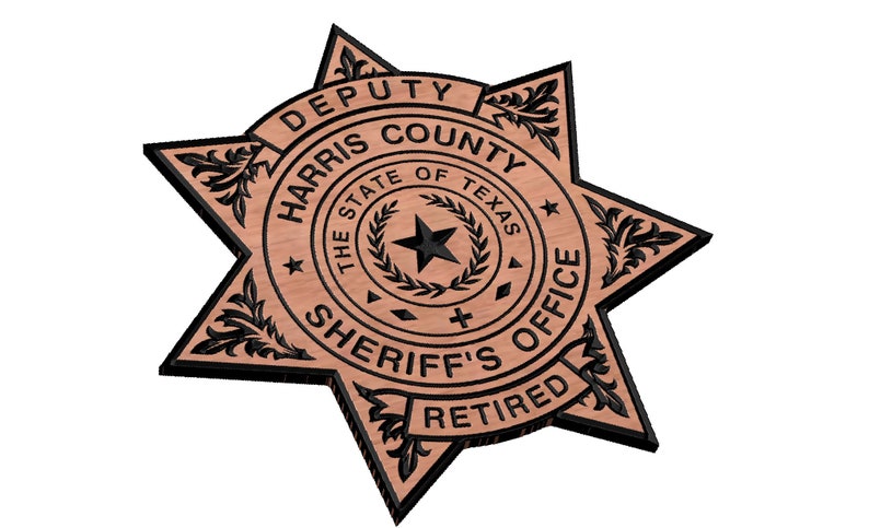 Harris County Deputy Sheriff Badge SVG - Etsy