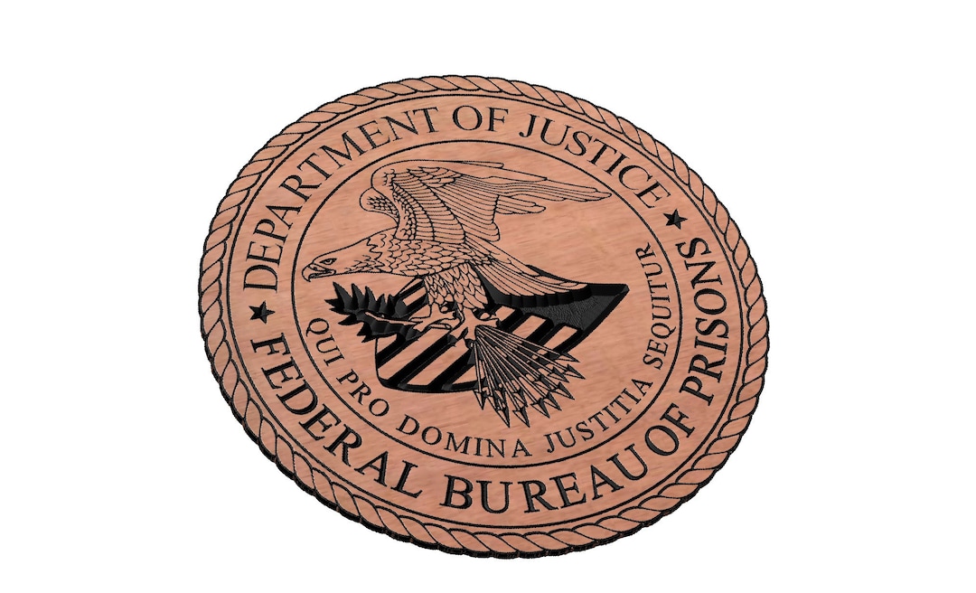 Department of Justice Federal Bureau of Prisons Seal SVG - Etsy