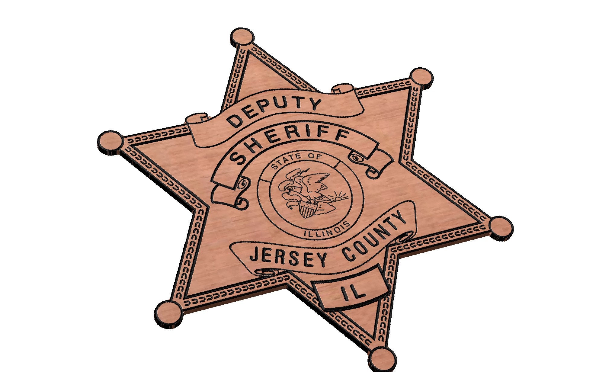 Jersey County Deputy Sheriff Badge SVG | Etsy