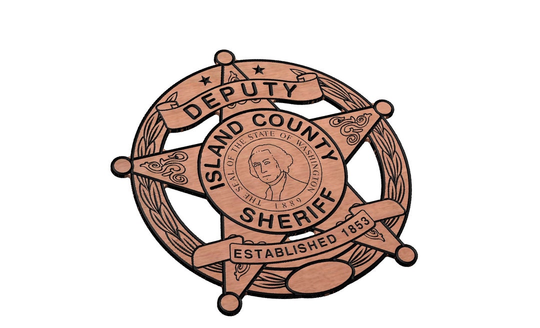 Island County Sheriff Badge SVG - Etsy