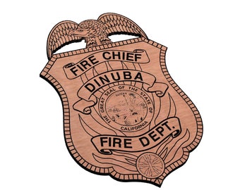 DOD Fire Department Badge SVG | Etsy