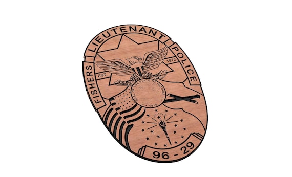 Fishers Police Badge SVG - Etsy