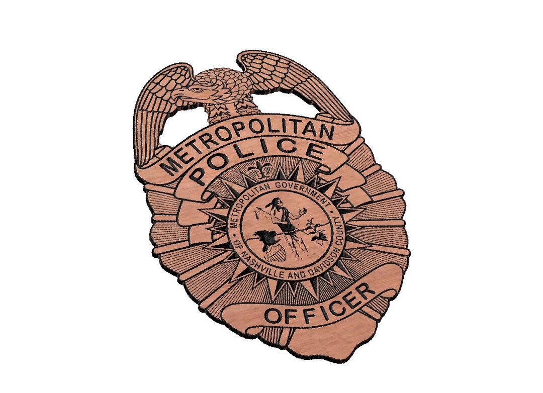 Davidson County Police Badge SVG CNC Laser - Etsy