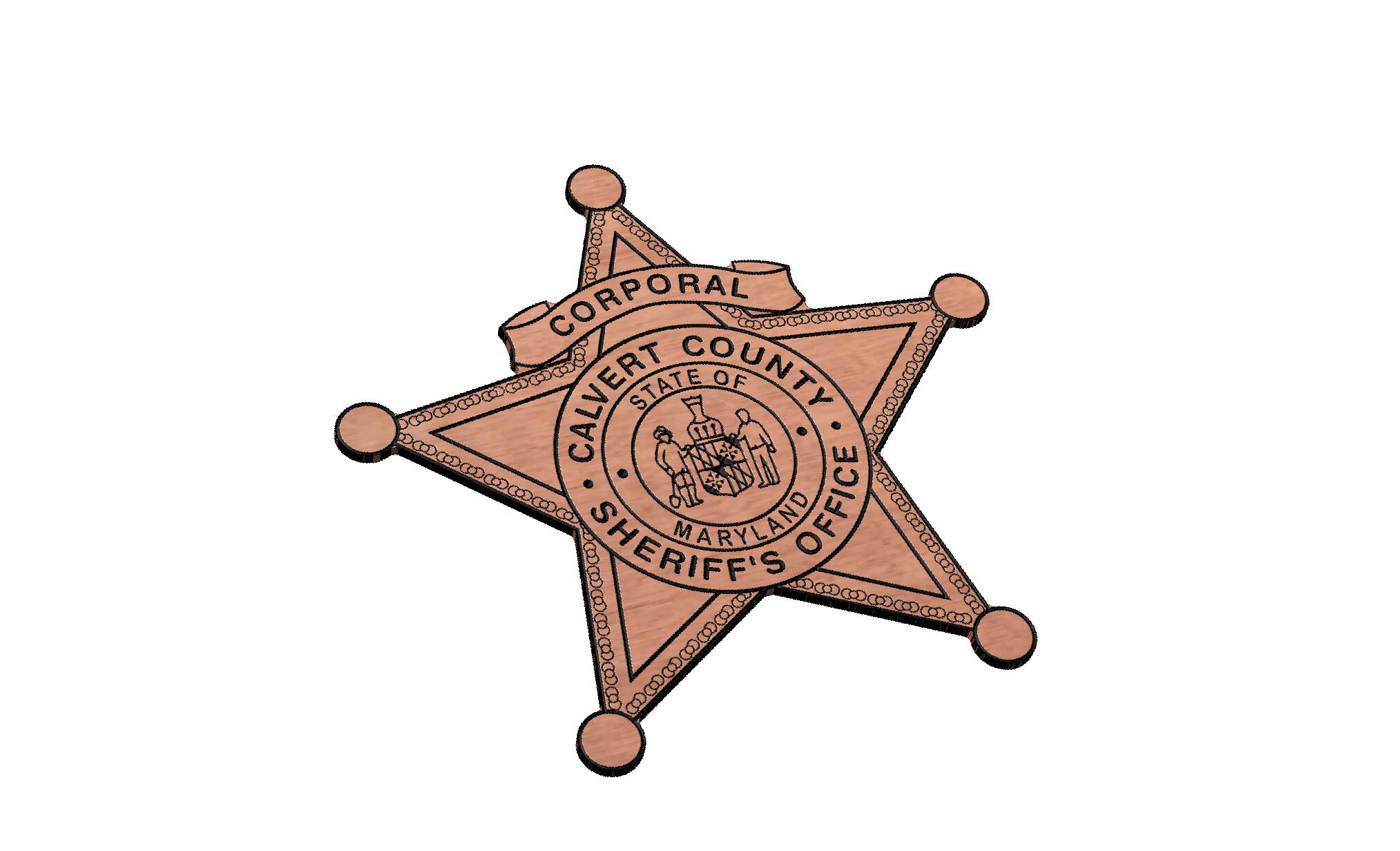 Calvert County Sheriff Badge SVG | Etsy