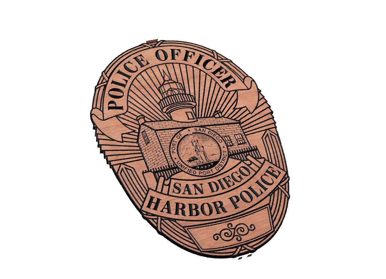 San Diego Harbor Police Badge SVG - Etsy