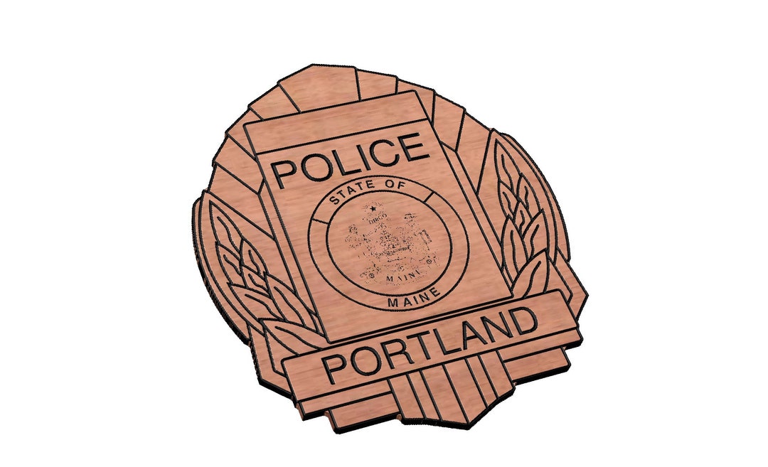 Portland Police Badge SVG - Etsy