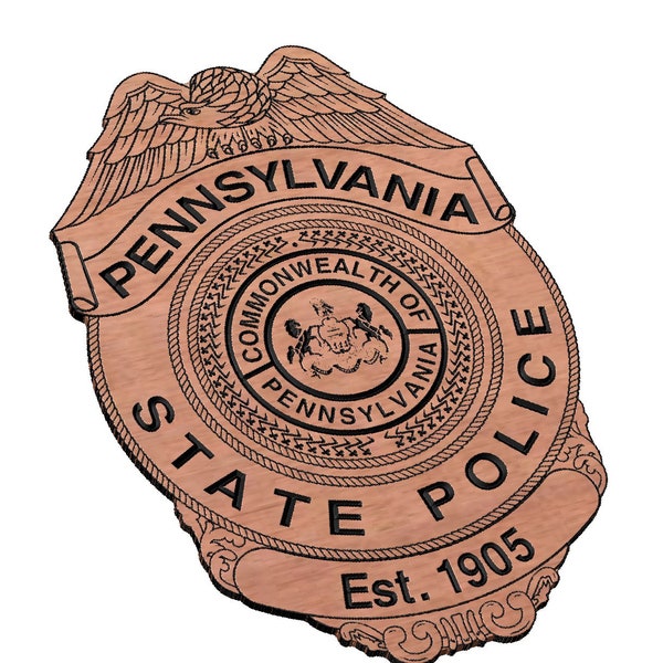 Pennsylvania Police Badge Svg - Etsy