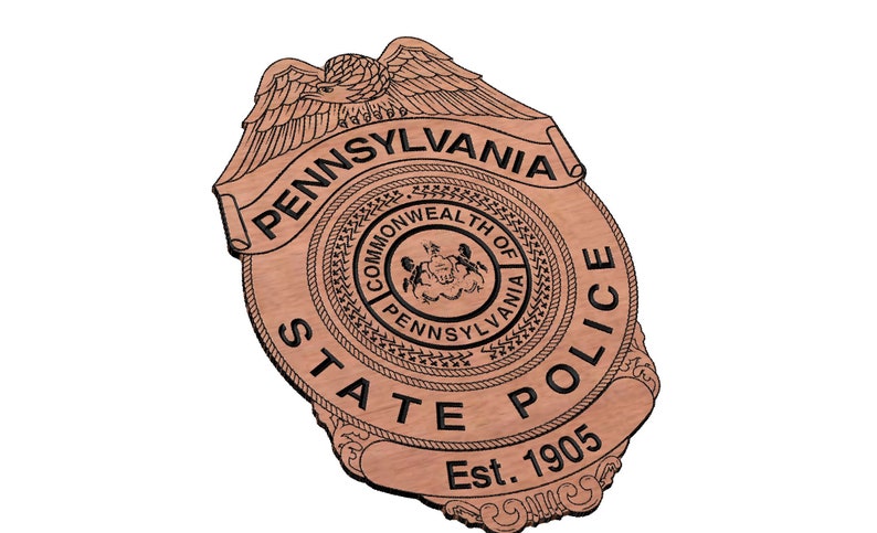 Pennsylvania State Police Badge SVG - Etsy