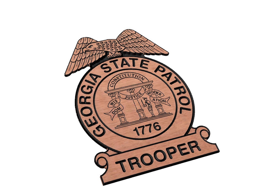 Georgia State Patrol Police Badge SVG - Etsy