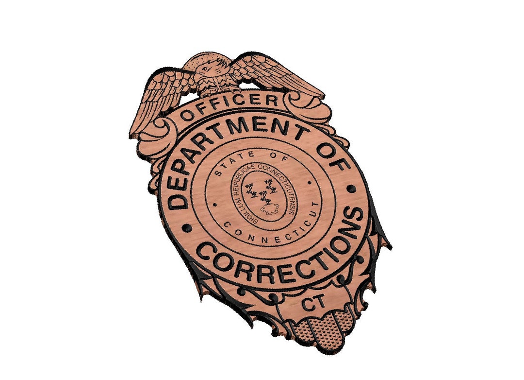 Connecticut Depart of Corrections Police Badge SVG - Etsy