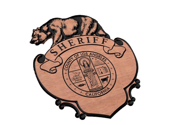 Los Angeles County Sheriff Old Badge SVG - Etsy