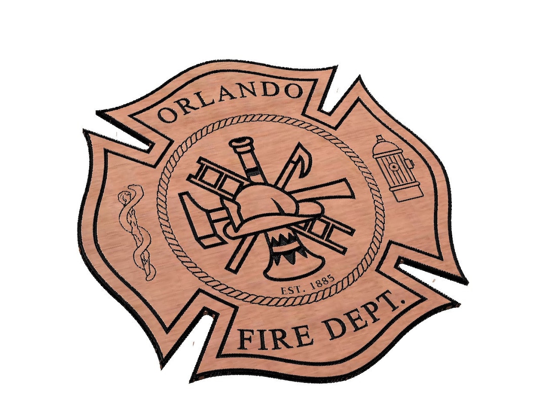 Orlando Fire Department Badge SVG - Etsy