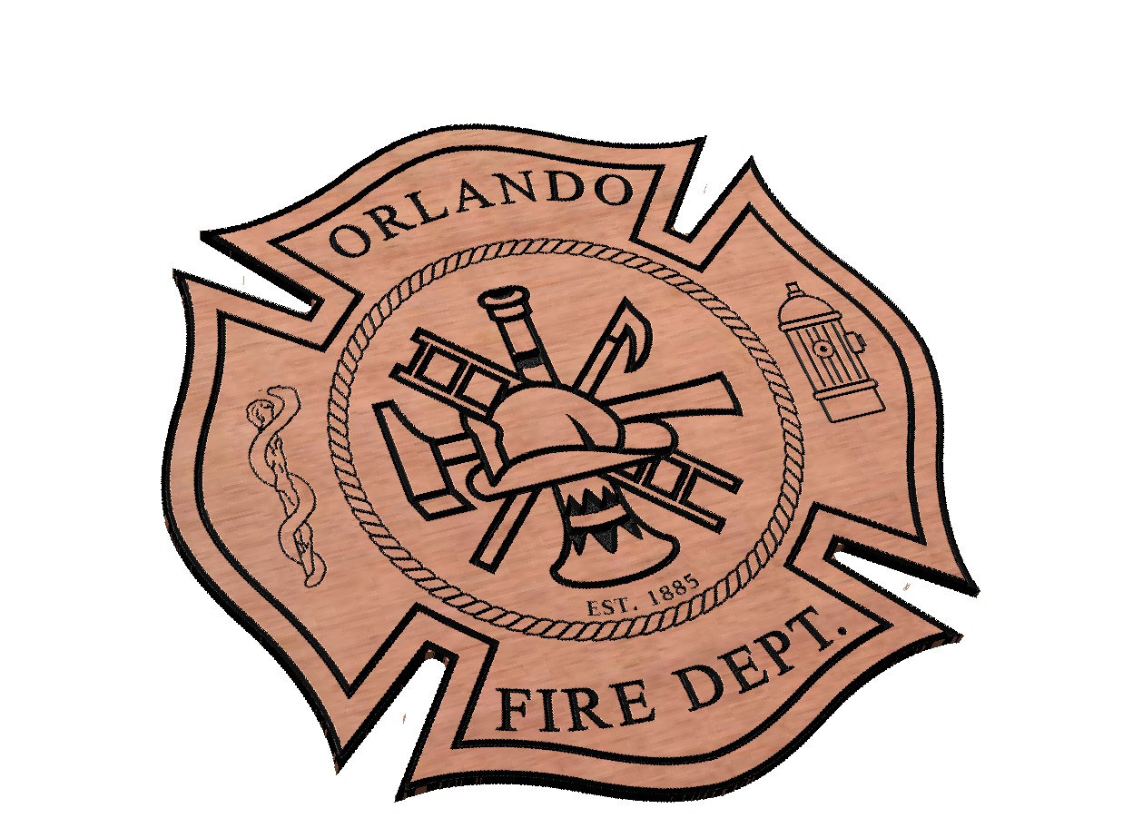 Orlando Fire Department Badge SVG | Etsy