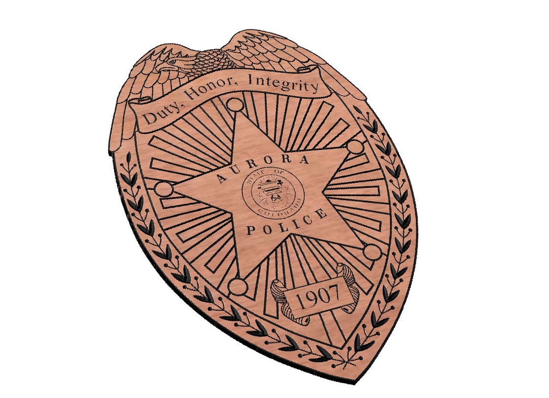 Aurora Police Badge SVG - Etsy