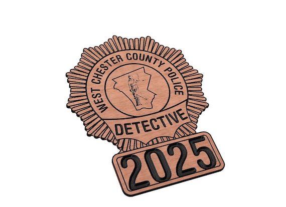 West Chester County Detective Police Badge SVG | Etsy