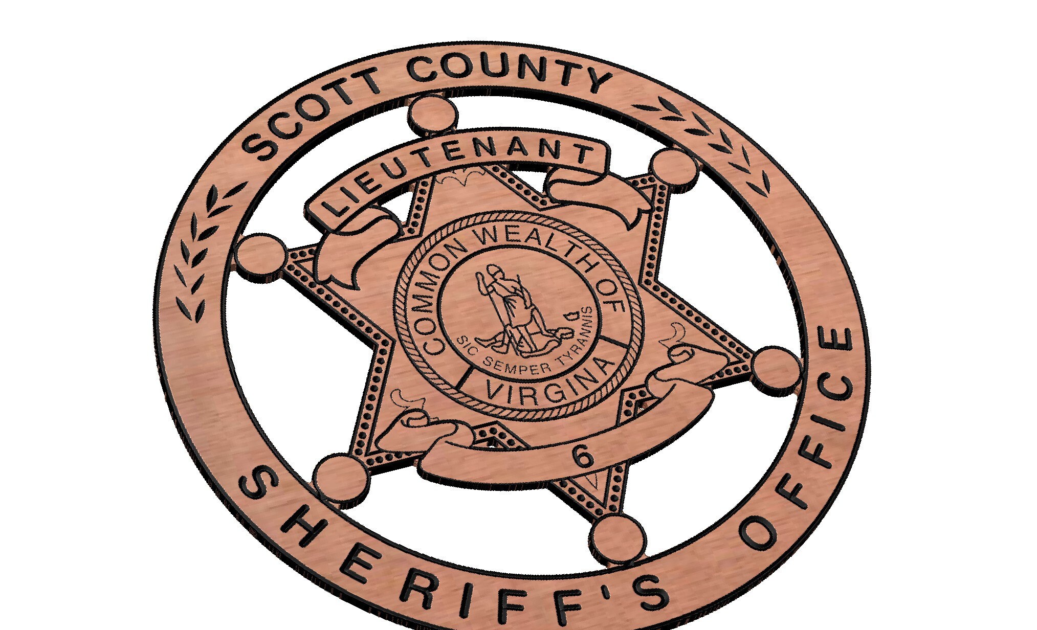 Scott County Sheriff Badge SVG - Etsy