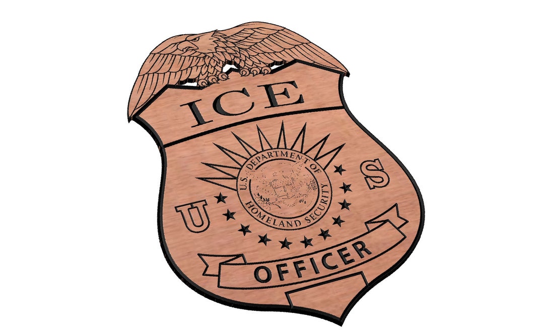 ICE Police Badge SVG - Etsy UK