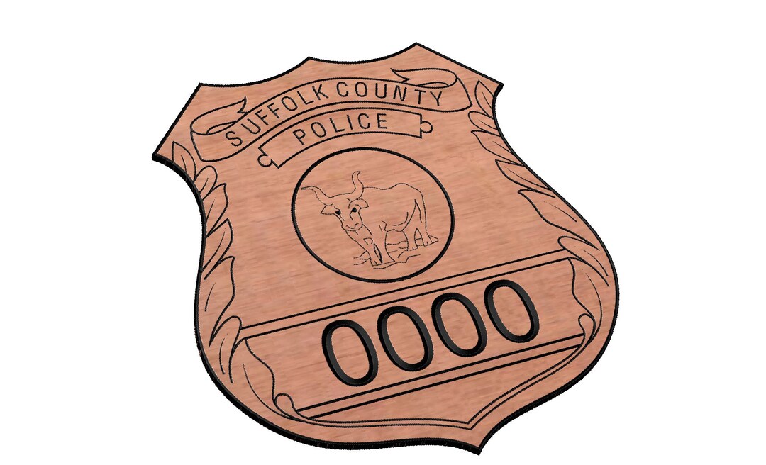 County of Suffolk Police Badge SVG - Etsy