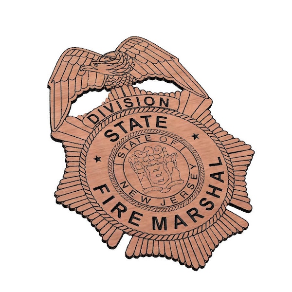 Fire Marshal Badge Vector - Etsy
