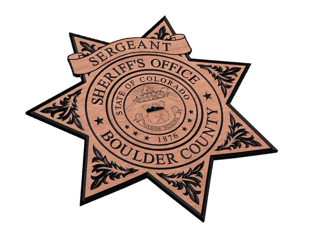 Boulder County Sheriff Badge SVG - Etsy